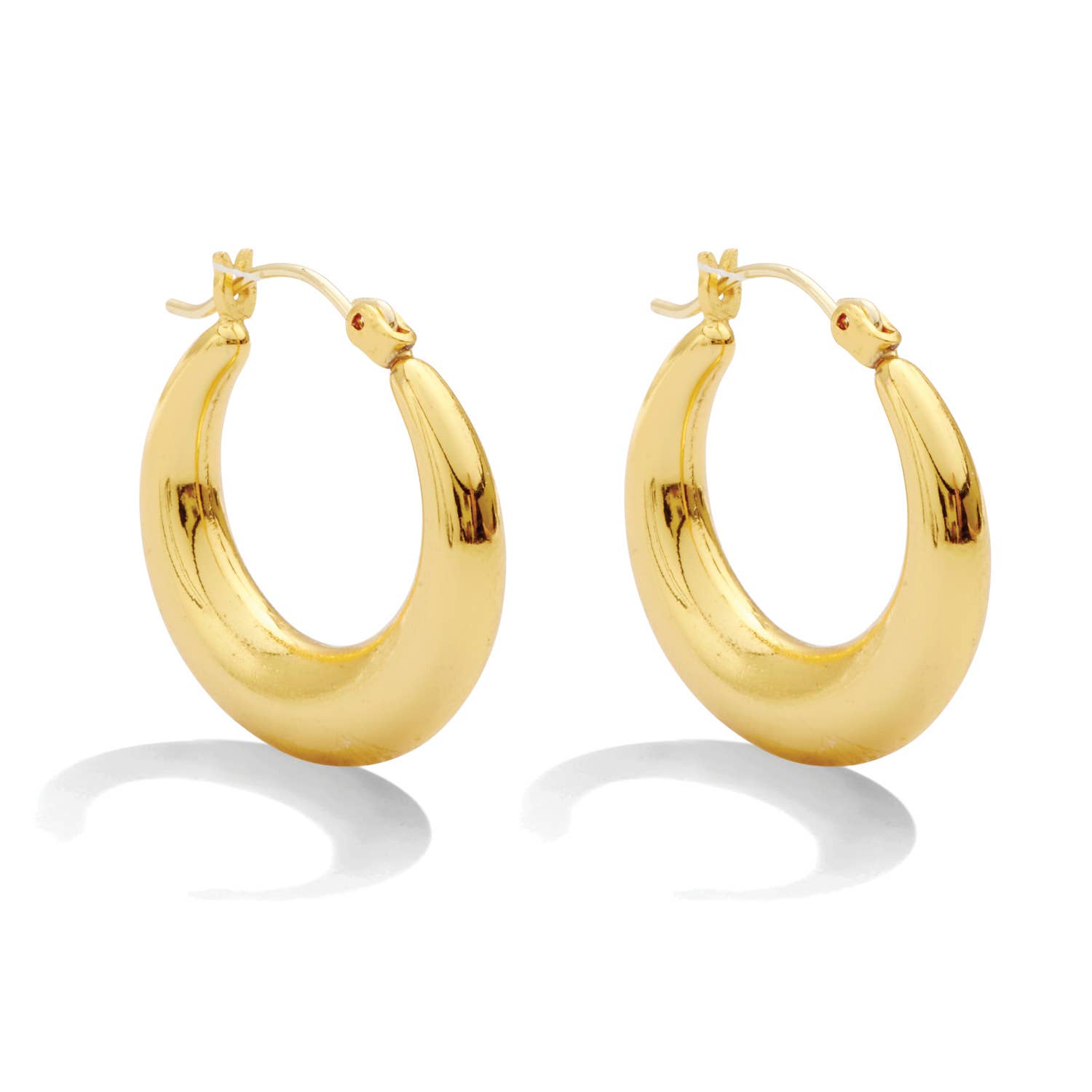 LATCH BACK HOOPS | GOLD HOOPS | SILVER HOOPS | HUGGIES – Splendid Iris ...