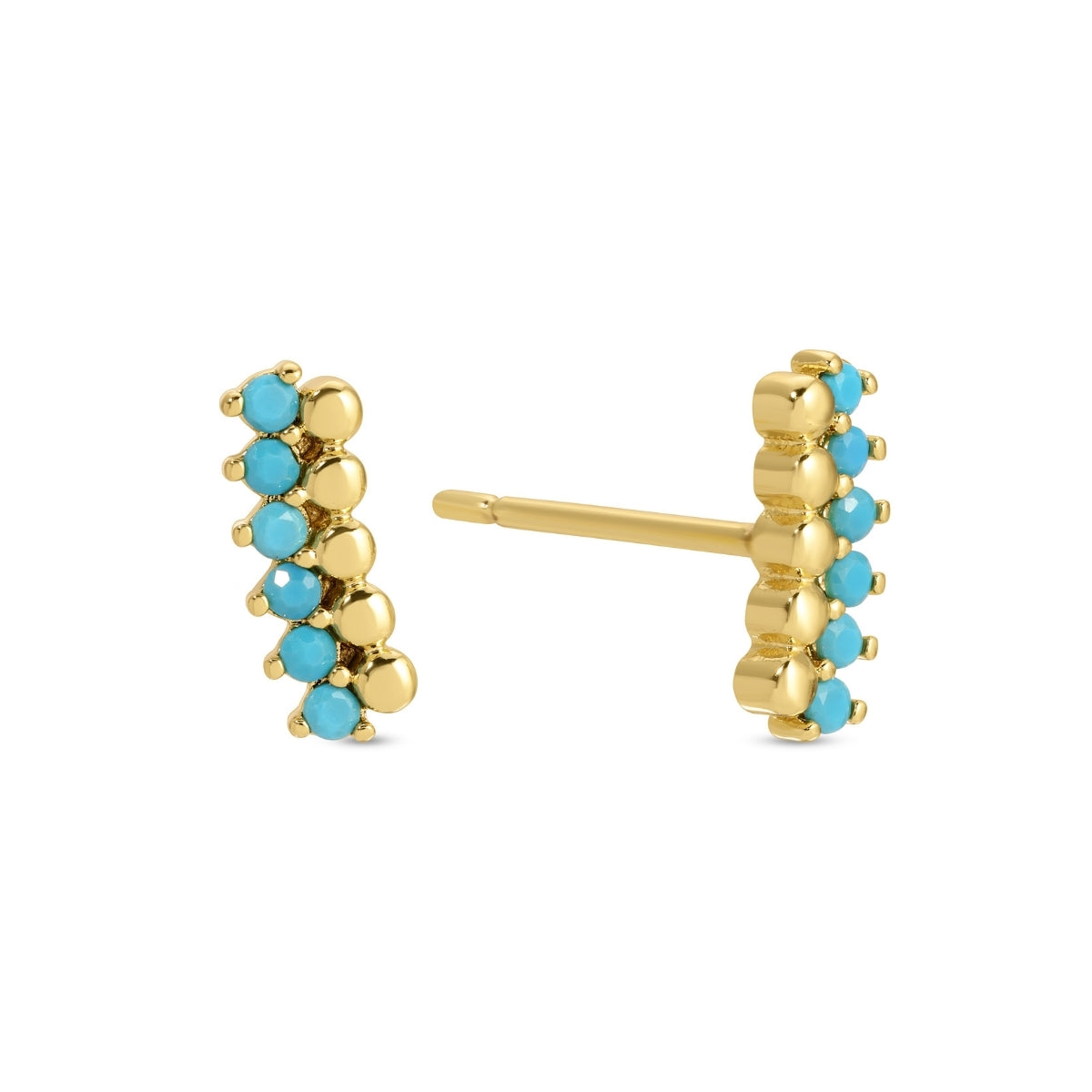 Delicate Jewelry | 18k Gold Plated Cubic Zirconia Earrings – Splendid ...